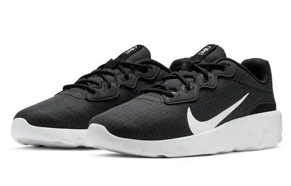 Nike Explore Strada Lace-up Athletic Sneakers - Black/white