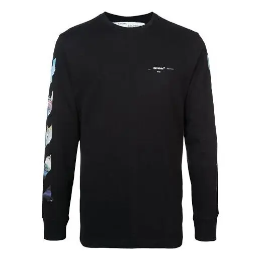 Off-White Diag Arrows Long Sleeve T-shirt - Black