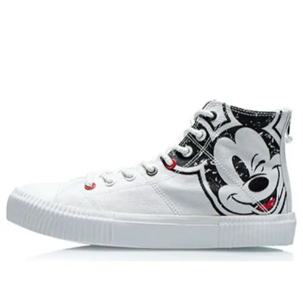 LI-NING Classic Leisure X Disney High Top Sneakers - White/black