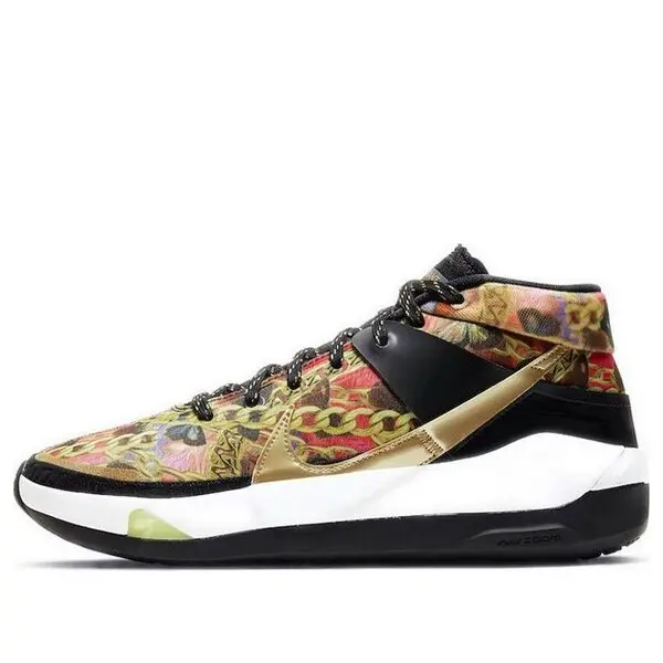 Nike Kd "hyped" Mid-top Basketball Sneakers - Multi-color