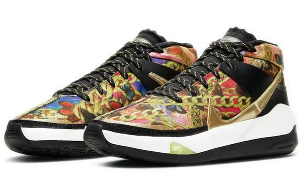 Nike Kd "hyped" Mid-top Basketball Sneakers - Multi-color