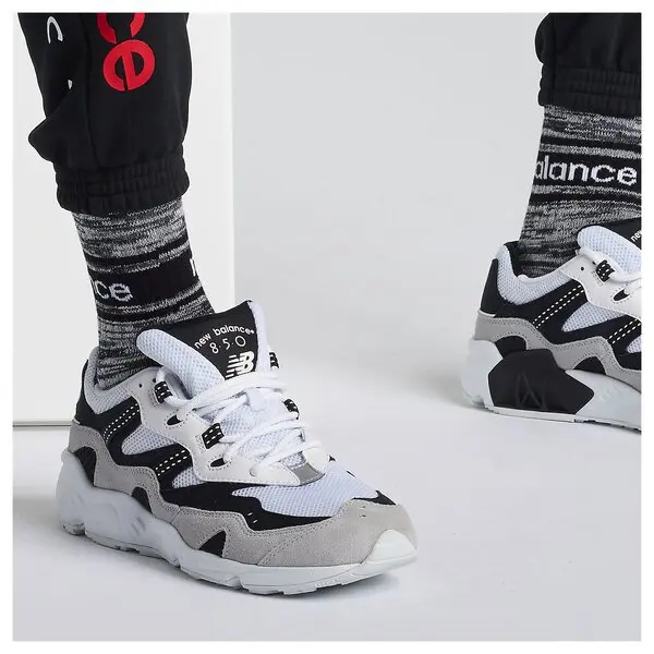 NEW BALANCE 850 Athletic Sneakers - White/black/gray