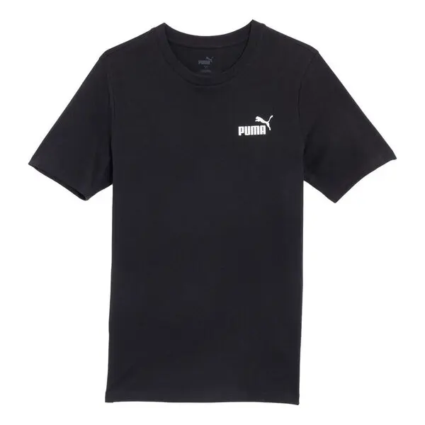 PUMA Logo T-shirt 'black - Black/white