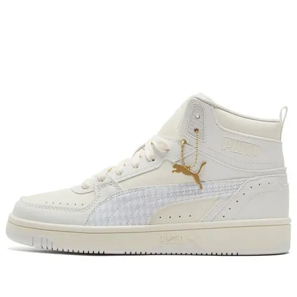 PUMA Rebound Joy 'geometrics' High Top Sneakers - White