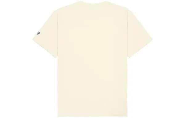 NEW BALANCE Small Nbsc Graphic T-shirt Asia Sizing 'beige Navy - Beige/navy