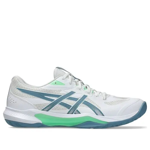 Asics Gel-tactic 13 Wide 2e Athletic Sneakers - White/saba Blue