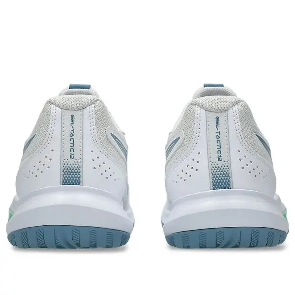 Asics Gel-tactic 13 Wide 2e Athletic Sneakers - White/saba Blue