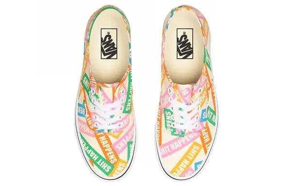 VANS Authentic "shit Happens" Printed Sneakers - Multi-color