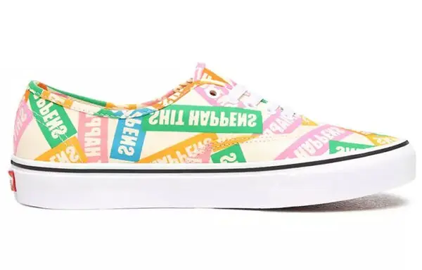 VANS Authentic "shit Happens" Printed Sneakers - Multi-color