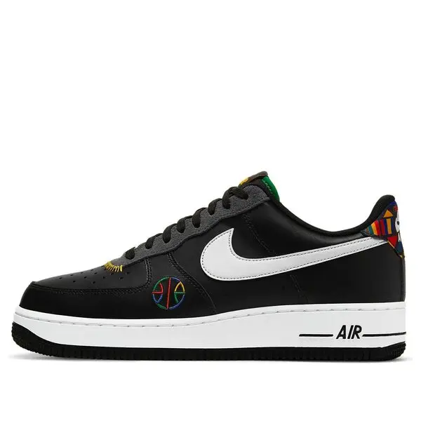 Nike Force 1 '07 Lv8 "live Together, Play Together" Sneakers - Blackwhiteyellow
