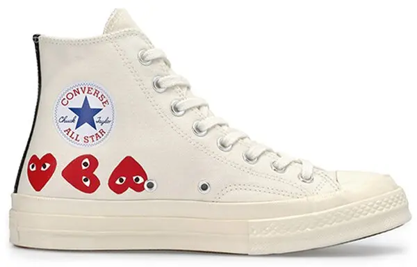 CONVERSE Comme Des Garcons Play X Chuck 70 Hi Top Multi Heart