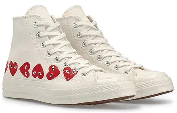 CONVERSE Comme Des Garcons Play X Chuck 70 Hi Top Multi Heart