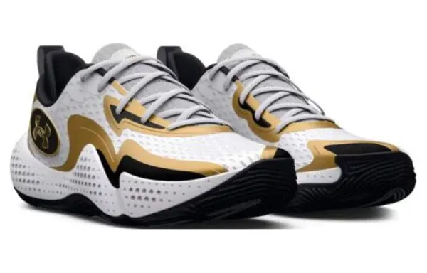 Under Armour Spawn 5 Sneakers - White/black/gold