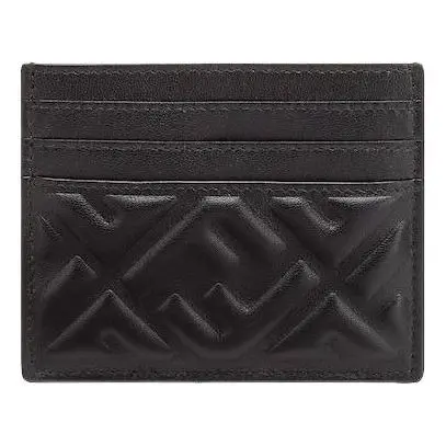 Fendi Ss26 Baguette Card Case - Black