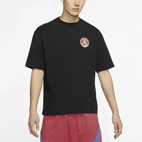 JORDAN Sport Dna Back Printing Casual Sports Short Sleeve - Black