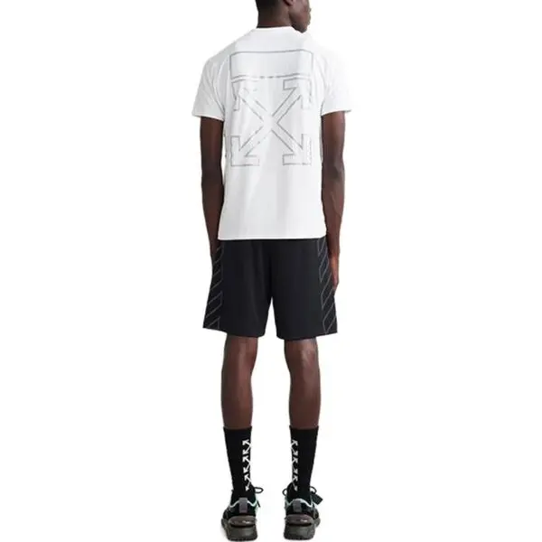 Off-White Arrow Outline S/s Sport T-shirt 'white Black - White/black