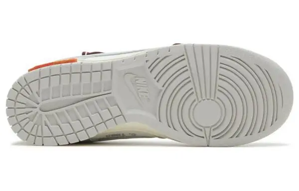 Nike Off-white X Dunk Low "lot 46 Of 50" Sneakers - Gray/white
