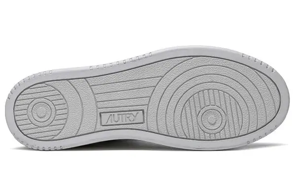 AUTRY Medalist Mid Leather Sneakers - White/grey