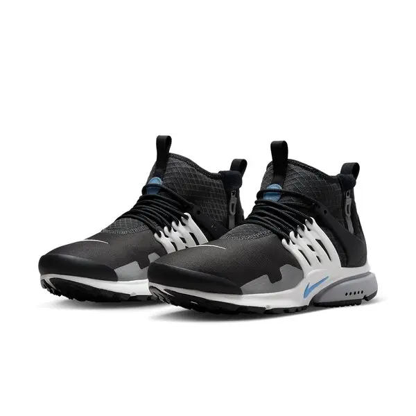 Nike Presto Mid Utility Sneakers - Black/white/blue