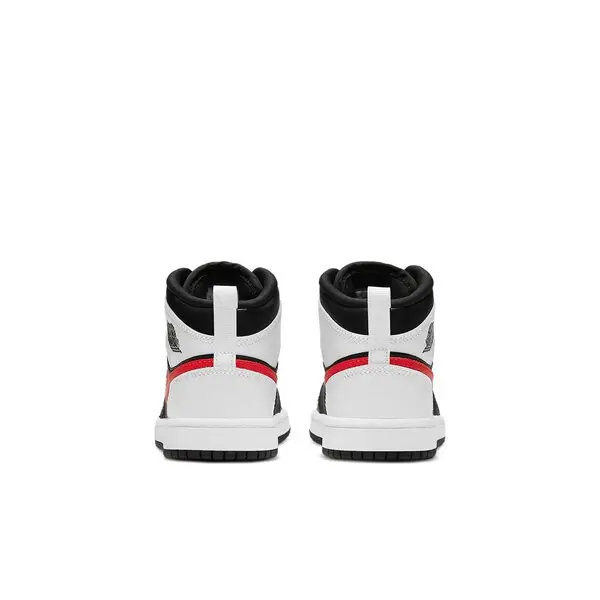 JORDAN 1 Mid Sneakers - Black/chile Red/white