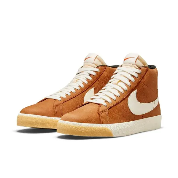 Nike Blazer Sb Mid Iso 'dark Russet' Sneakers - Brownbrown/white