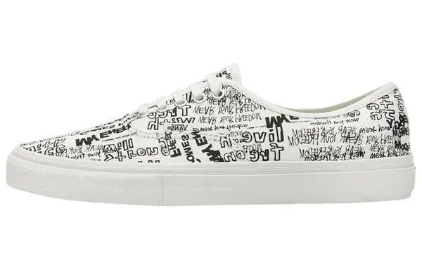 VANS Comme Des Garçons X Og Authentic Lx "graffiti" Sneakers - Black/white