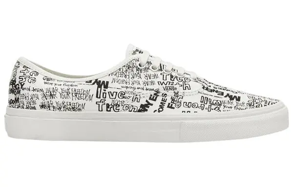 VANS Comme Des Garçons X Og Authentic Lx "graffiti" Sneakers - Black/white