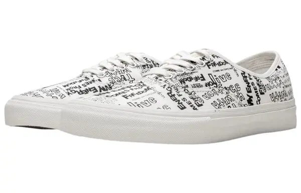 VANS Comme Des Garçons X Og Authentic Lx "graffiti" Sneakers - Black/white