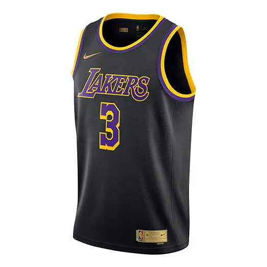 Nike X Nba Los Angeles Lakers Anthony Davis Jersey - Black