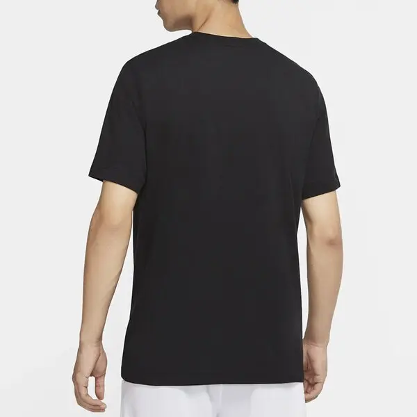 Nike Dri-fit Just Do It. Alphabet Print Short Sleeve T-shirt - Black
