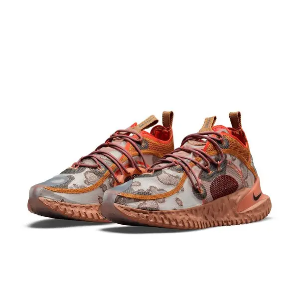 Nike Ispa Flow 2020 "desert Sand" Sneakers - Brownred/gray