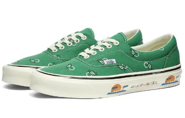 VANS Og Era Lx Paisley Fern Low Top Sneakers - Green
