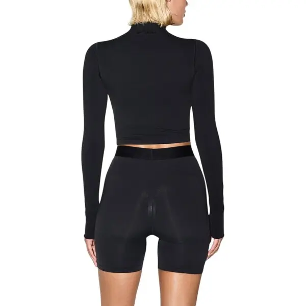 Nike X Skims Vintage Seamless Mock-neck Crop Top