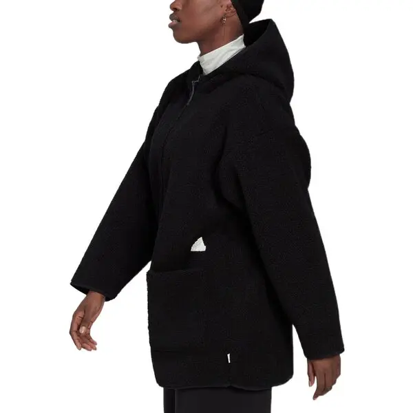 Adidas Polar Fleece Long Hooded Track Top