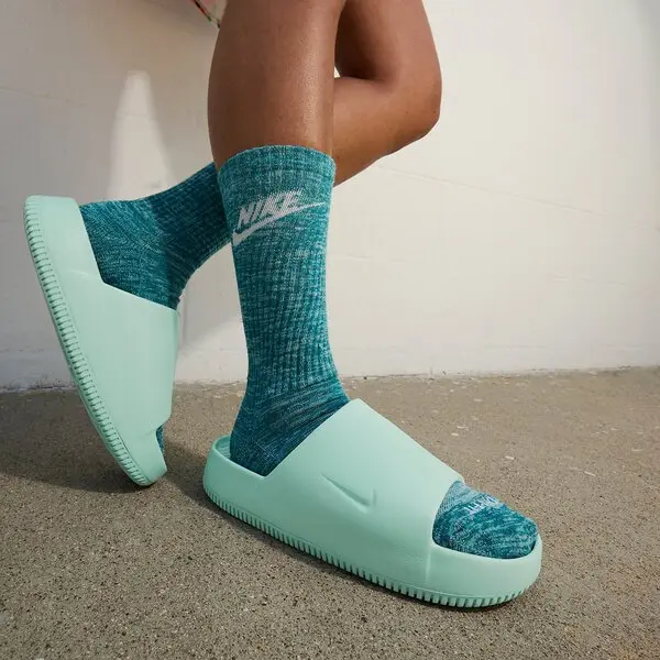 Nike Calm Slide Jade Ice - White