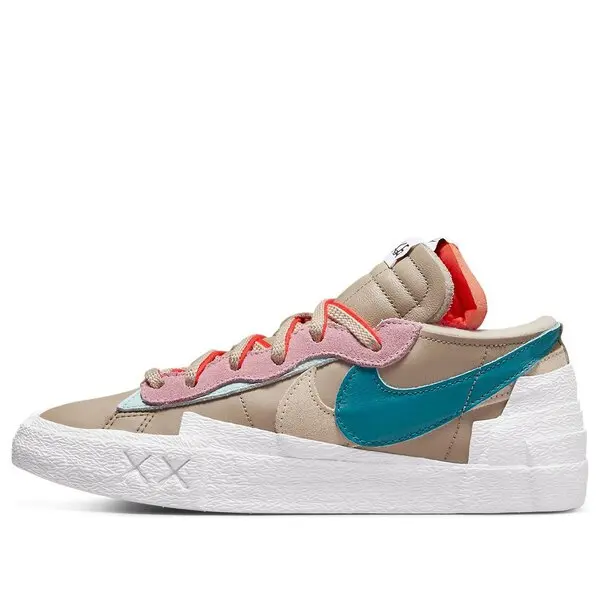Nike X Sacai X Kaws Blazer Low "reed" Sneakers - /blue/orange