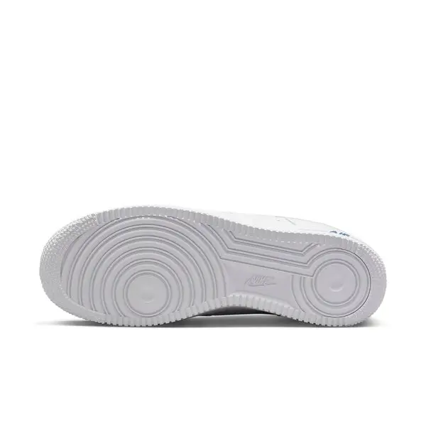 Nike Force 1 Low Cut Out Sneakers - White/blue