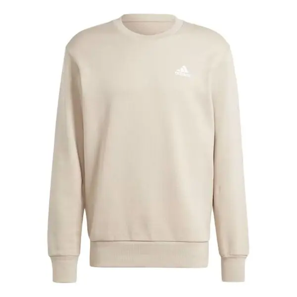 Adidas Logo French Terry Sweatshirts - Beige