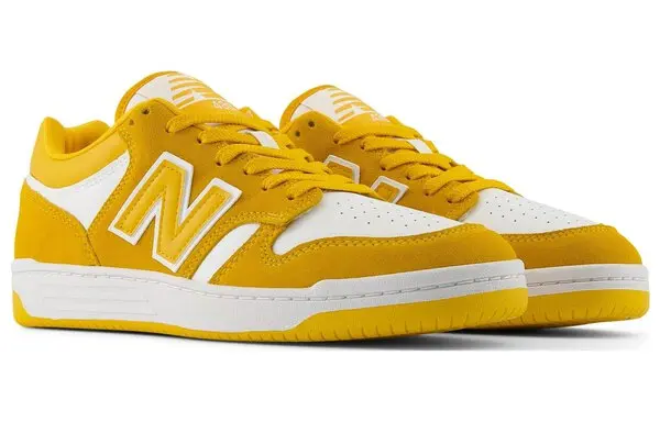 NEW BALANCE 480 Low Top Sneakers - Yellow/white