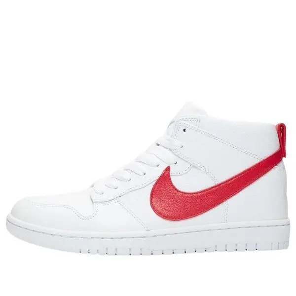 Nike Riccardo Tisci X Nikelab Dunk Lux Chukka Mid Top Sneakers - White/distance Red