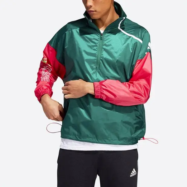 Adidas Jacket With Colorblock And Graphic Details
