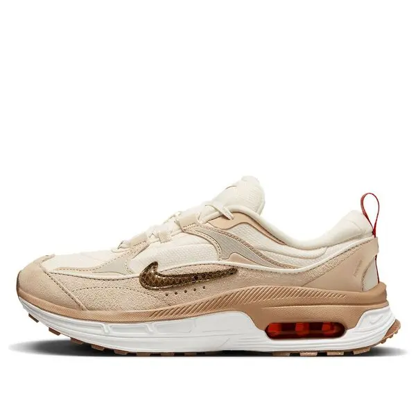 Nike Max Bliss Se "brown Snakeskin" Sneakers - Cream/brown/wine Red