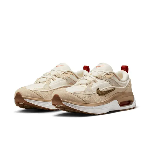 Nike Max Bliss Se "brown Snakeskin" Sneakers - Cream/brown/wine Red