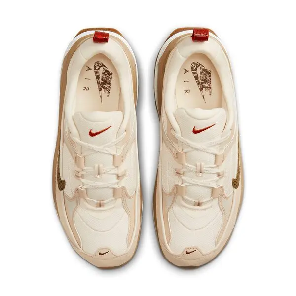 Nike Max Bliss Se "brown Snakeskin" Sneakers - Cream/brown/wine Red