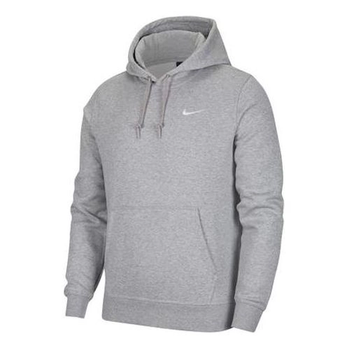 Nike Club Swoosh Logo Hoodie - Gray