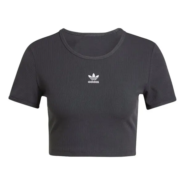 Adidas Essentials Rib T-shirt - Bkack
