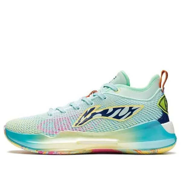 LI-NING Yushuai Low 'water Wave Green' Abaq013-17 Sneakers - Green/blue
