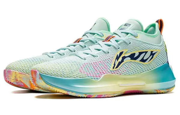 LI-NING Yushuai Low 'water Wave Green' Abaq013-17 Sneakers