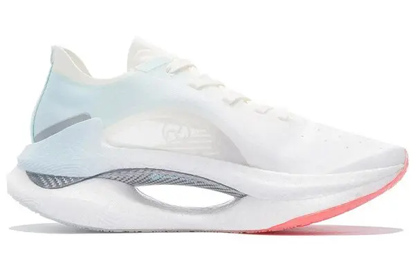 LI-NING Essential Athletic Sneakers - White/blue/orange