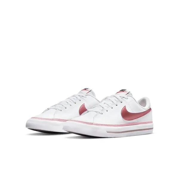 Nike Court Legacy Low Top Sneakers - White/pink